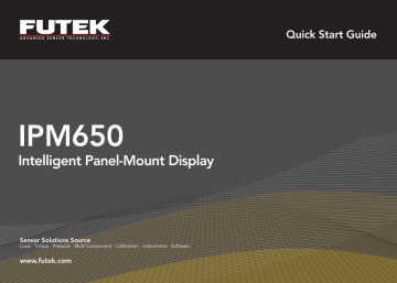 Futek IPM650 Quick Start Guide | Manualzz