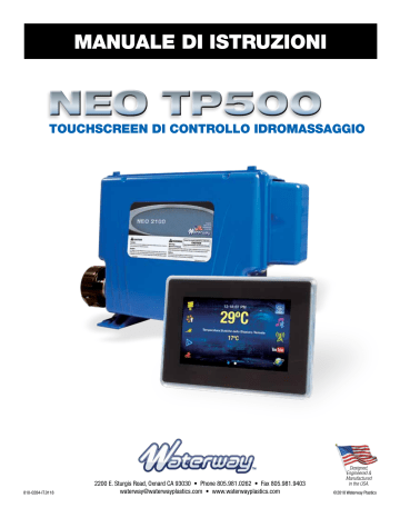WaterWay 810-0284-IT NEO TP500 Spa Control TouchScreen Manuale di ...