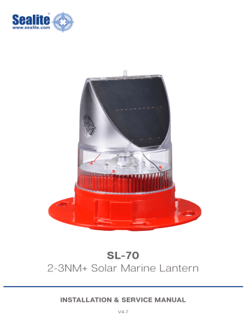Sealite SL-70 2-3NM Solar Marine Lantern Installation Manual | Manualzz