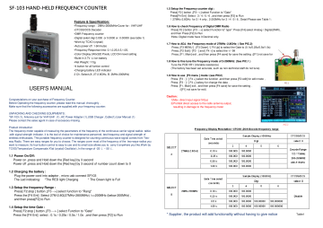 Surecom SF-103 Manual | Manualzz