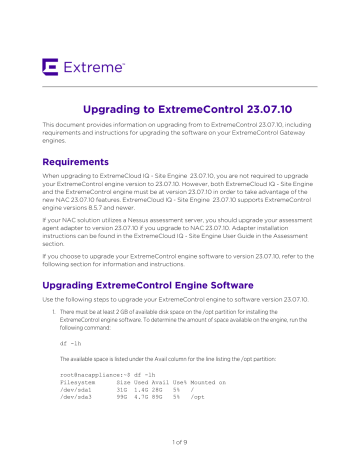Extreme Networks Cloud IQ - Site Engine Installation Guide | Manualzz