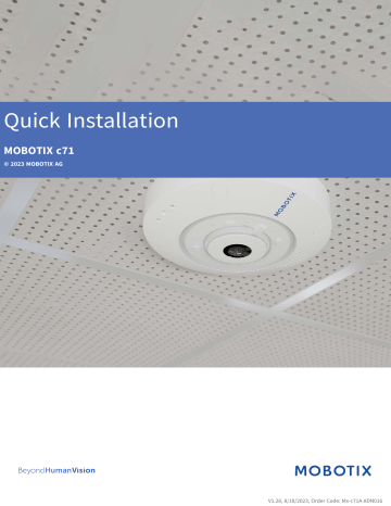 Mobotix c71 Installation Guide | Manualzz