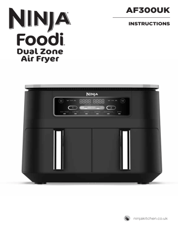 Ninja AF300UK 7.6L Foodi Dual Zone Air Fryer and Dehydrator Instruction Manual | Manualzz