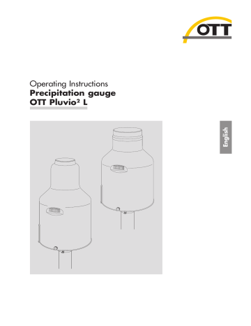 Ott Precipitation gauge Pluvio² L Operating instructions | Manualzz