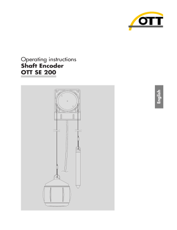Ott Shaft Encoder SE 200 Operating instructions | Manualzz