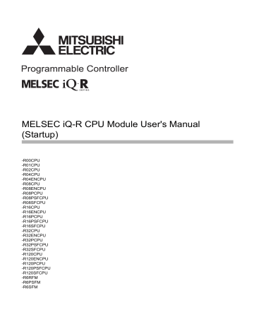 Mitsubishi Electric MELSEC iQ-R CPU Module User Manual | Manualzz