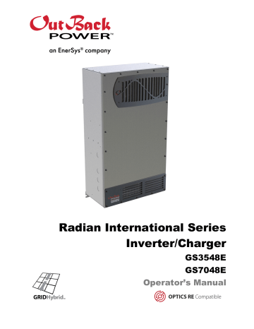 OutBack Power Radian E Series Operator's Manual | Manualzz