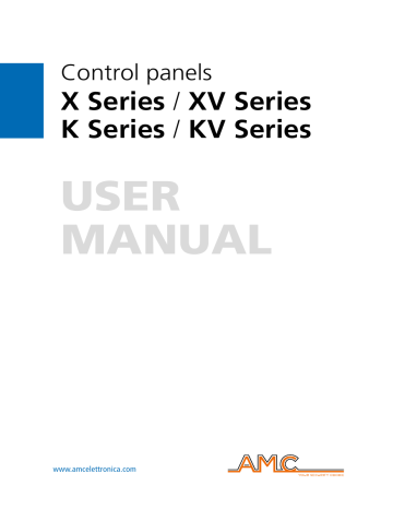 AMC X 864 V CONTROL PANEL User Manual | Manualzz