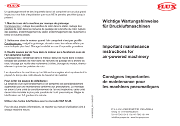Flux F416-2 Ex Motor Maintenance Instructions | Manualzz