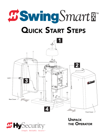 HySecurity SwingSmart DC Quick Start Guide | Manualzz