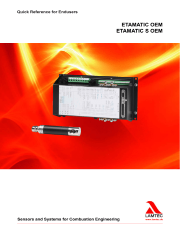 Lamtec ETAMATIC OEM/ETAMATIC S OEM Quick Reference Guide | Manualzz