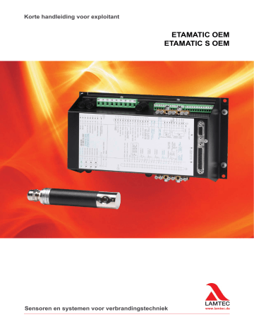 Lamtec ETAMATIC OEM/ETAMATIC S OEM Handleiding | Manualzz