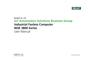 NEXCOM NISE 3800E User Manual | Manualzz