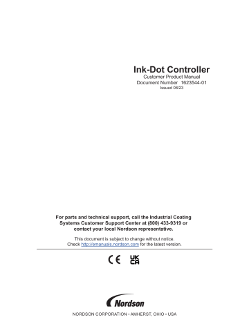 Drawings. Nordson Ink-Dot Controller | Manualzz