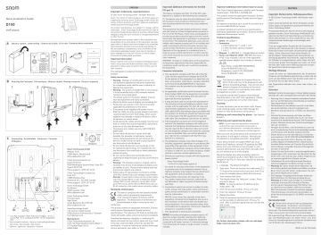 Snom D150 Quick Installation Guide | Manualzz