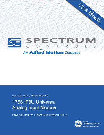 Spectrum Controls 1756sc-IF8U Owner's Manual | Manualzz