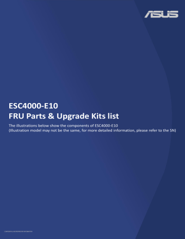 Asus ESC4000-E10 Servers & Workstation Owner's Manual | Manualzz