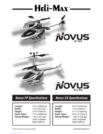 Heli-Max Novus CX Manual - Download and View Online | Manualzz