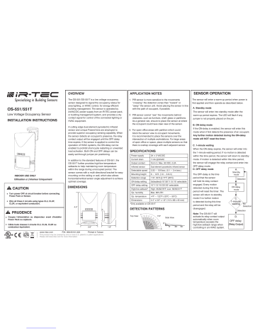 IR-Tec OS-551 Installation Instructions | Manualzz