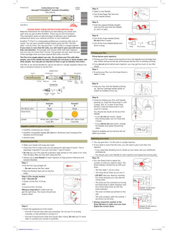 Lilly Humalog KwikPen HP8799 Instructions For Use | Manualzz