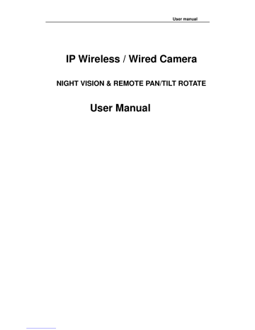 Wetrans TI8907 User Manual - Wireless IP Camera Instruction Guide ...
