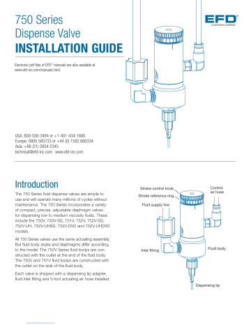 Nordson EFD 752V-UHSS Installation Manual | Manualzz