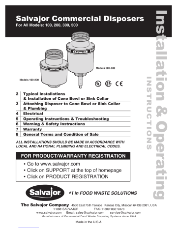 Salvajor 200 Instructions And Operating Manual | Manualzz