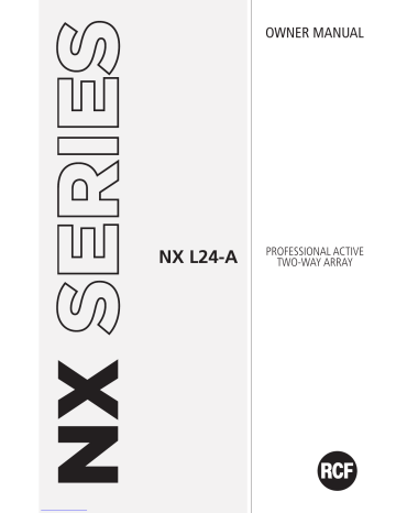 RCF NX L24-A NX Series Manual | Manualzz