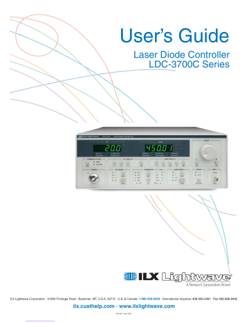 Laser Forward Voltage Measurement Calibration. ILX Lightwave LDC-3700C ...