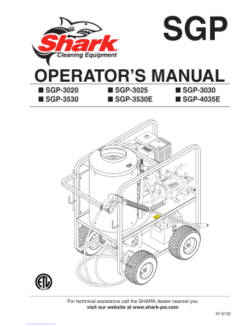 Shark SGP-3030 Operator's Manual | Manualzz
