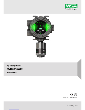 MSA ULTIMA X5000 Operating Manual | Manualzz