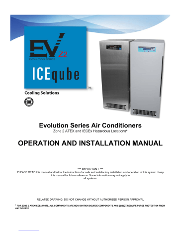 Ice Qube IQ20000EVZ2 Operation And Installation Manual | Manualzz
