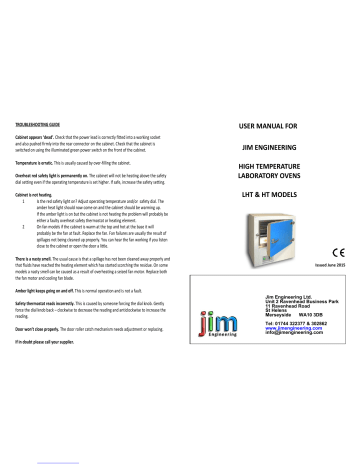 Jim Engineering HT User Manual | Manualzz