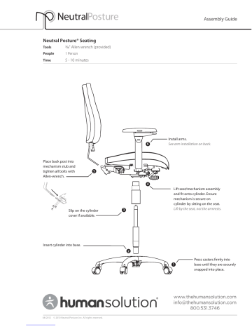 The Human Solution Neutral Posture Assembly Manual | Manualzz