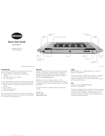 AbleNet Connect Quick Start Manual | Manualzz