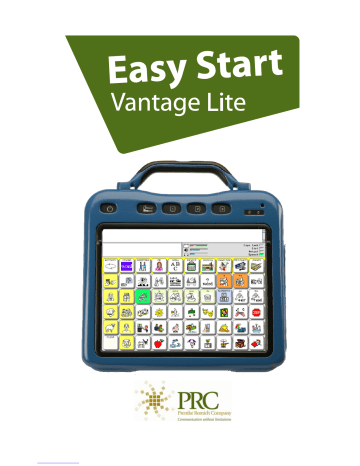 Prentke Romich Company Vantage Lite Easy Start | Manualzz