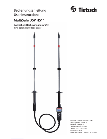Tietzsch MultiSafe DSP HS11 User Instructions | Manualzz