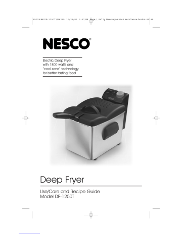 Nesco DF-1250T User Manual | Manualzz