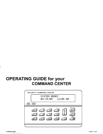NAPCO SECURITY COMMAND CENTER Operating Manual | Manualzz