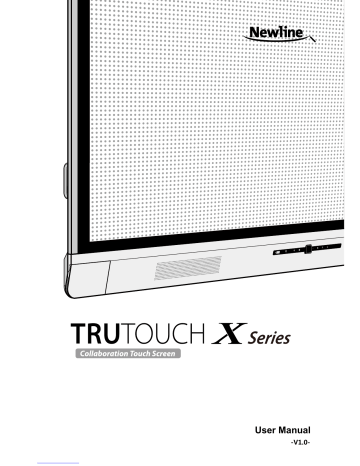 NewLine TRUTOUCH X6 User Manual | Manualzz