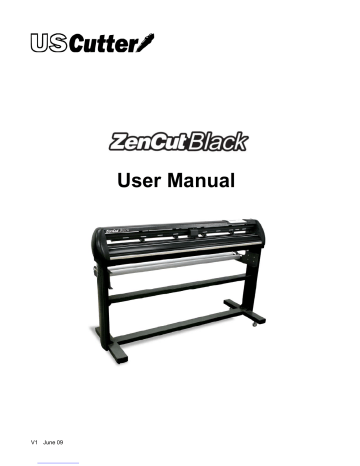 USCutter ZENCUT Black User Manual - Online & Download | Manualzz