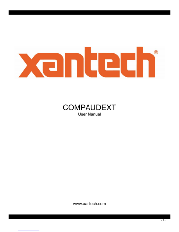 Xantech COMPAUDEXT User Manual | Manualzz
