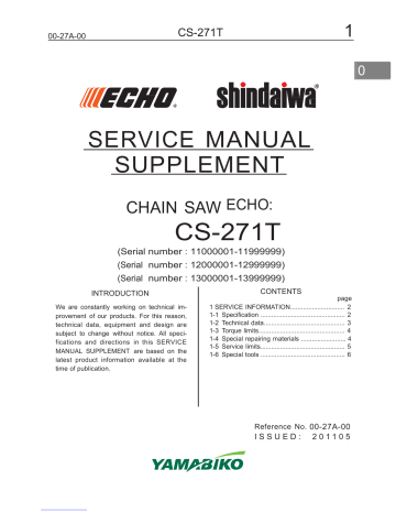 Echo CS-271T Service Manual | Manualzz