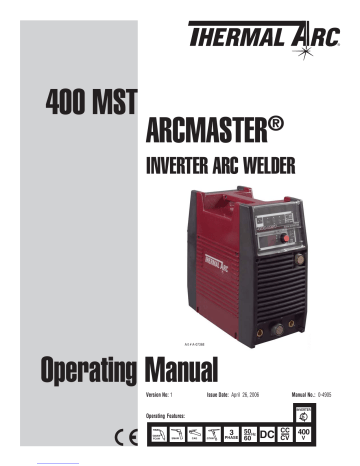 Thermal Arc Arcmaster 400 MST Operating Manual | Manualzz