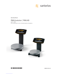Sartorius PMA.HD - Operating manual, installation Guide, User manual