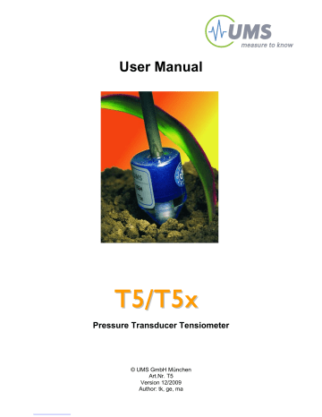 UMS T5X User Manual | Manualzz