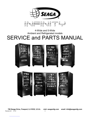 Seaga INFINITY I4S Service And Parts Manual | Manualzz