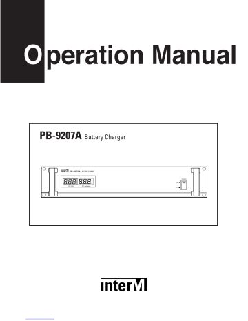 Inter-m PB-9207A Operation Manual | Manualzz