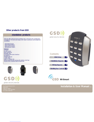 GSD Digital Keypad Installation & User Manual | Manualzz