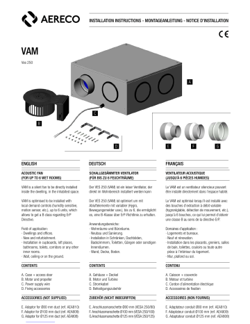 Aereco VAM Installation Instructions Manual | Manualzz